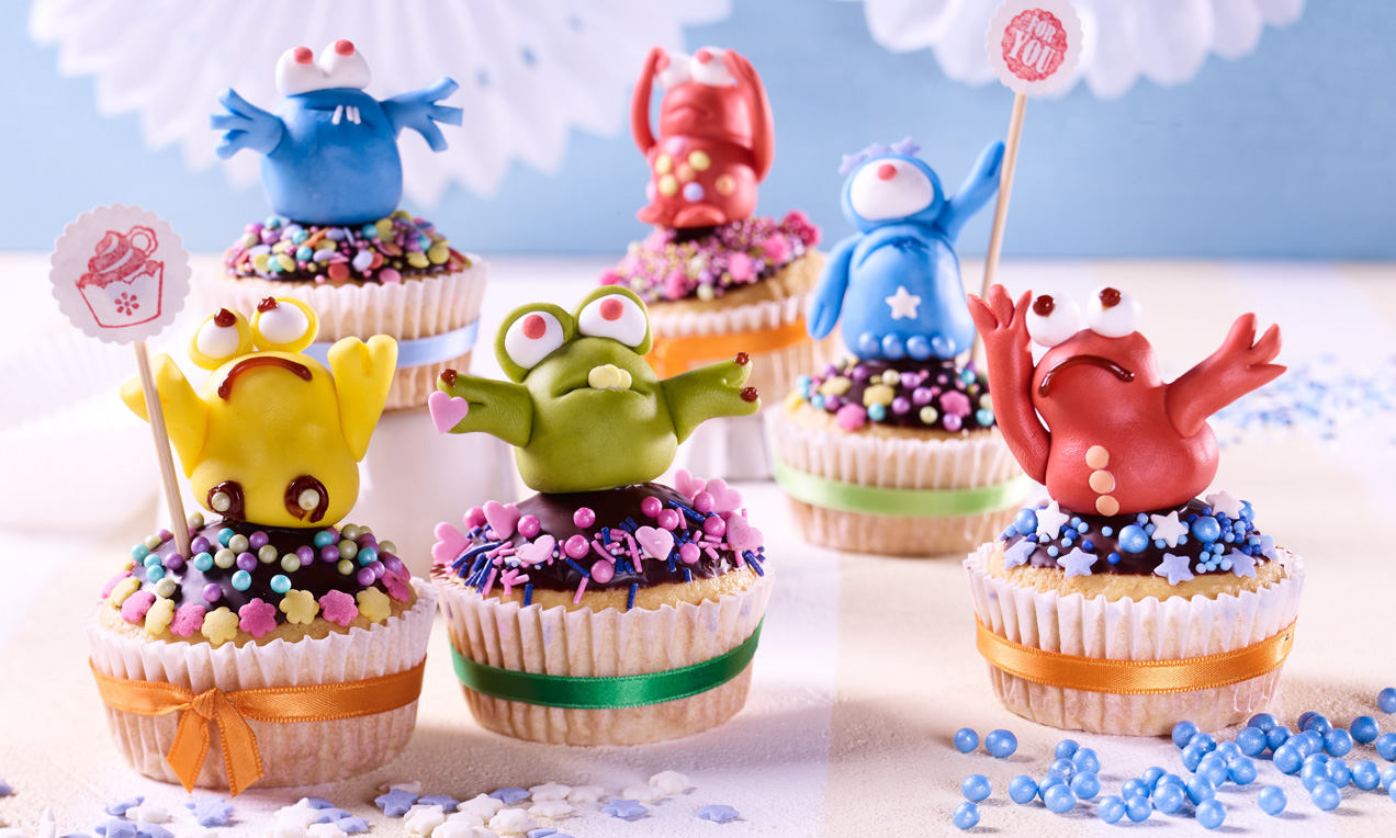 Kleine Monster Muffins Rezept | Dr. Oetker