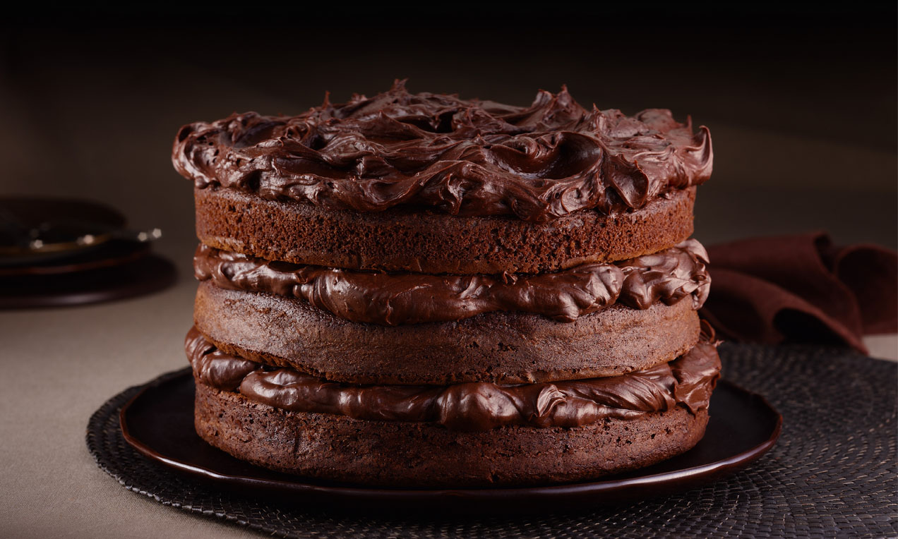Triple Chocolate Fudge Cake Cafe Valley Bakery This Triple Chocolate