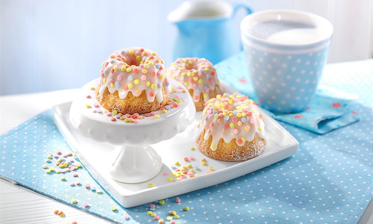 Mini-Mandel-Gugelhupfe Rezept | Dr. Oetker