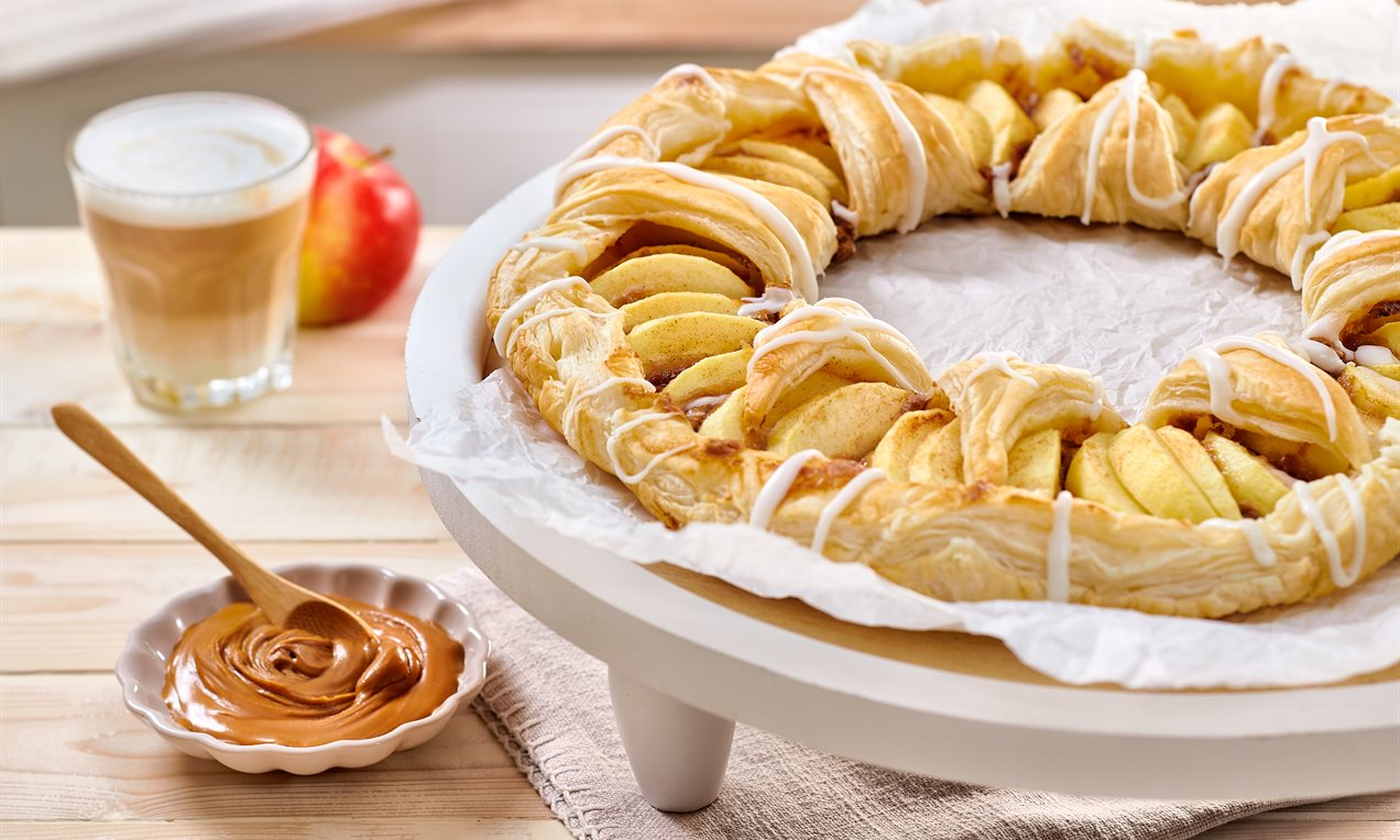 Apfel-Tarte mit Lotus Biscoff®-Creme Rezept | Dr. Oetker