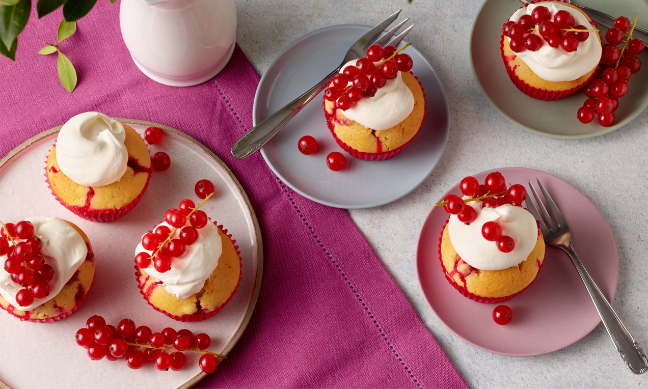Ribiselmuffins Rezept | Dr. Oetker