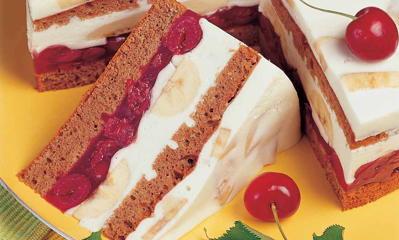 Kirsch-Bananentorte mit Batida Rezept | Dr. Oetker