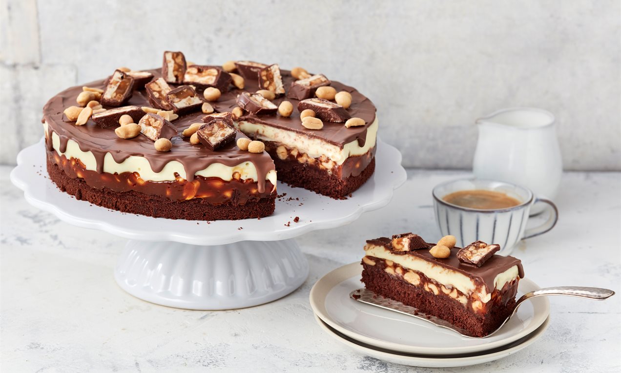 Snickers®-Torte Rezept | Dr. Oetker